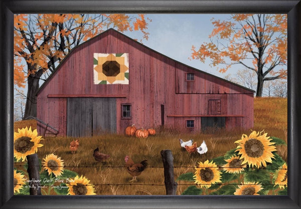 Sunflower Quilt Block Barn (Beechdale) - Our Country Hearts